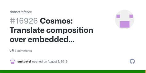 cosmos translate composition over embedded collection · issue 16926