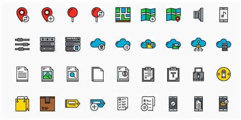 SVG PNG AI EPS Color Line Icons Bypeople