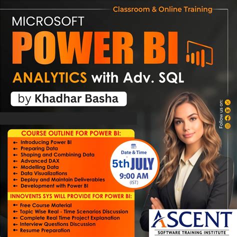 ascent software training institute on linkedin powerbitraining dataanalytics