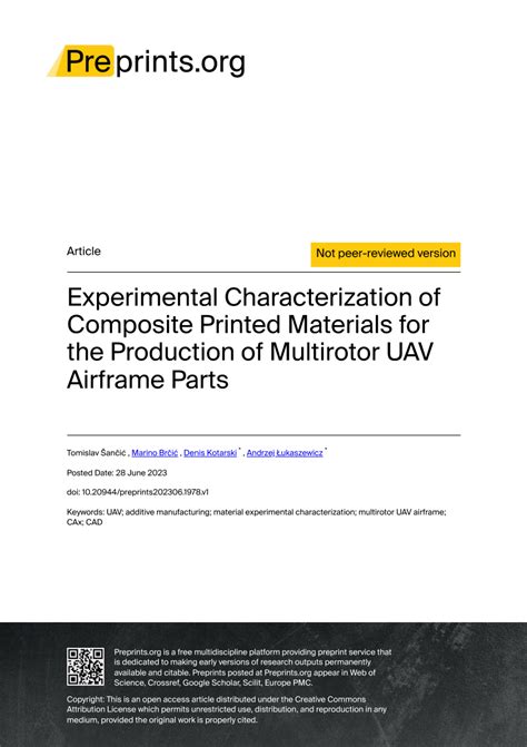 Pdf Experimental Characterization Of Composite Printed Materials For