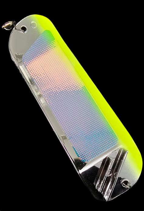 8 chrome yellow livewire uv flasher w 2 fins