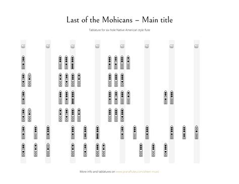 Native American Flute Sheet Music