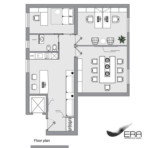 طراحی داخلی دفتر اداری به سبک مدرن بازسازی گروه معماری ایرا
