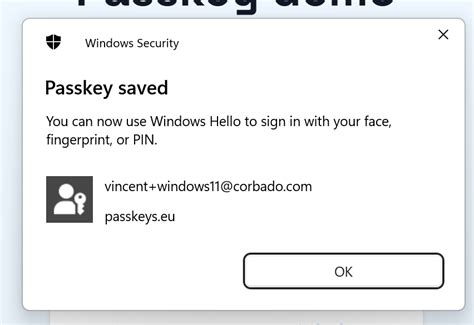 windows managing passkeys new passkey features
