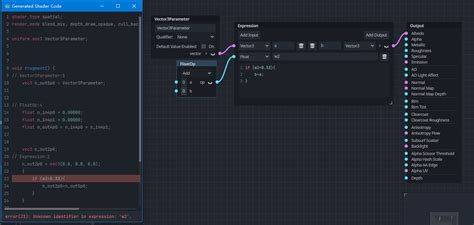 VisualShader S Expression Parse Error When Variable No Space Issue Godotengine Godot