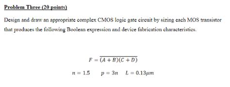 Solved Problem Three Points Design And Draw An Chegg