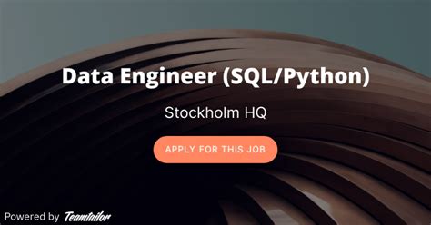 Data Engineer Sql Python Nstart Andreas Gomm