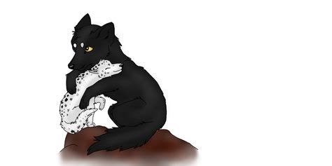 Wolf Cuddles Lineart Copy By Asmundr321 On Deviantart
