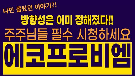 에코프로비엠 주가전망 방향성은 이미 정해졌다 주주님들 필수 시청하세요 Youtube