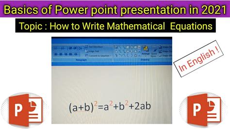 How To Write Equations In Powerpoint