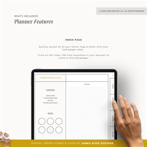 Digital Order Form Editable Order Form Small Business Form Etsy