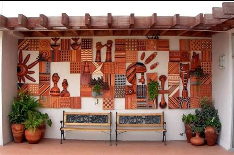 Terracotta Mural A Prehistoric Art Form Fitting Perfectly Into Post