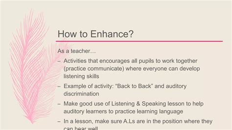 Auditory Learning Style Pptx
