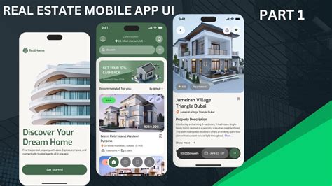 Flutter Real Estate App UI Dribbble Design To Mobile Code Part YouTube