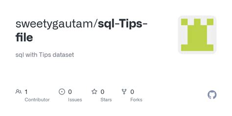 GitHub Sweetygautam Sql Tips File Sql With Tips Dataset