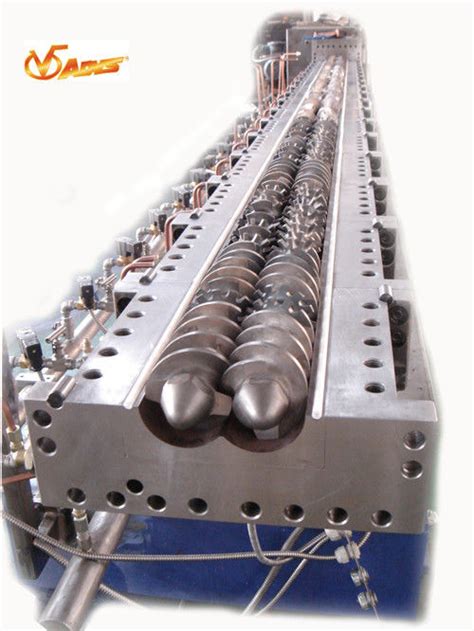 Polymer Devolatilization Counter Rotating Twin Screw Extruder For Reactive Extrusion