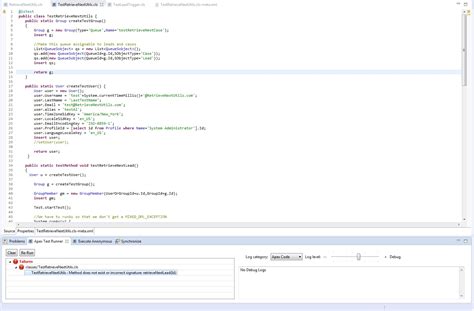 Apex Trouble Deploying From Eclipse Test And Code Classes
