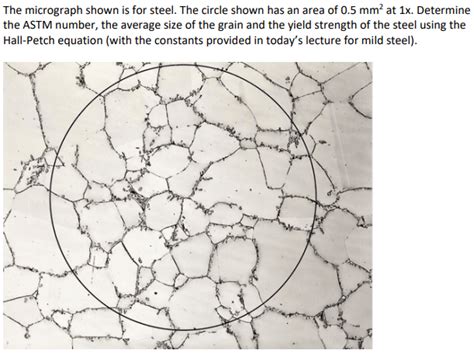 Solved The Micrograph Shown Is For Steel The Circle Shown