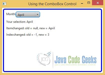 Javafx Combobox Example Examples Java Code Geeks