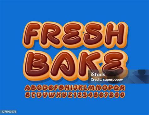 도넛 알파벳 문자와 숫자와 벡터 창조적 인 기호 신선한 빵 귀여운에 대한 스톡 벡터 아트 및 기타 이미지 귀여운 그래픽 프린트 달콤한 음식 Istock
