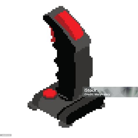 레트로 조이스틱 픽셀 아트입니다 아이소메트리 비디오 게임에 대 한 오래 된 게임 패드 픽셀 스티어링 휠 빈티지 게임 컨트롤러 8