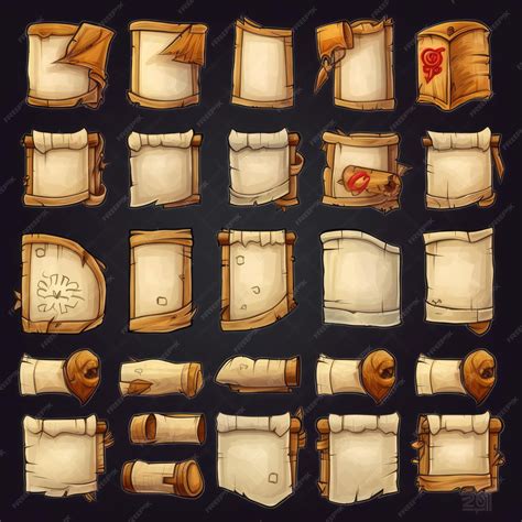 Premium Photo Background Papyrus Scroll Game Ai Generated Treasure