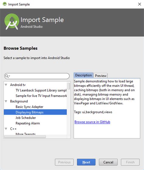 android sdk samples as examples for guidance tek eye