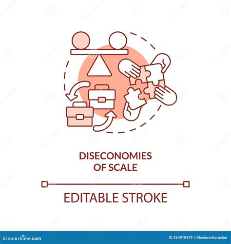 Diseconomies Of Scale Terracotta Concept Icon Stock Vector Illustration Of Coordination Icon