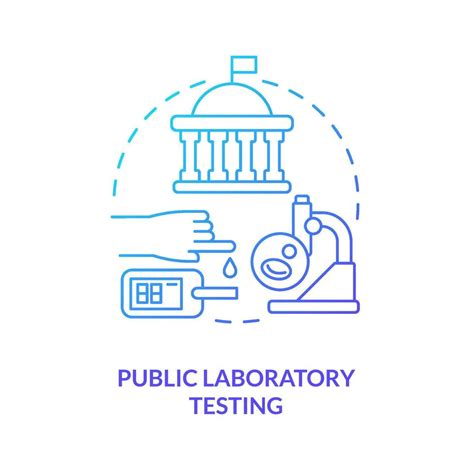 Laboratory Testing Blue Gradient Concept Icon Survivors Diagnostic Public Health Preparedness