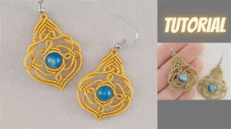 Fine Boho Earrings Tutorial Micro Macramé With Beads Youtube