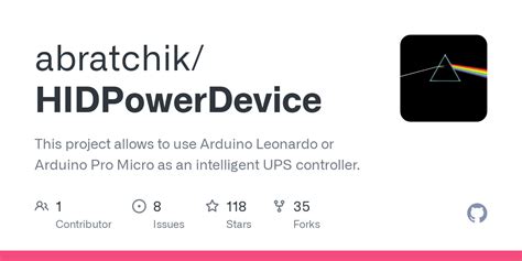 GitHub Abratchik HIDPowerDevice This Project Allows To Use Arduino Leonardo Or Arduino Pro