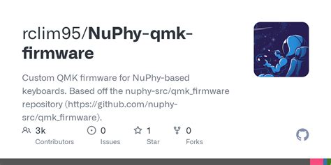 GitHub Rclim NuPhy Qmk Firmware Custom QMK Firmware For NuPhy Based Keyboards Based Off