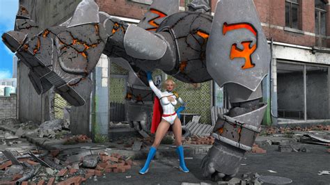 Power Girl Triumphant By Micklee99 On Deviantart