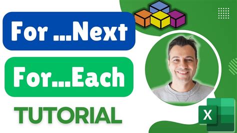 Excel Vba Loops For Each And For Next Statements Youtube