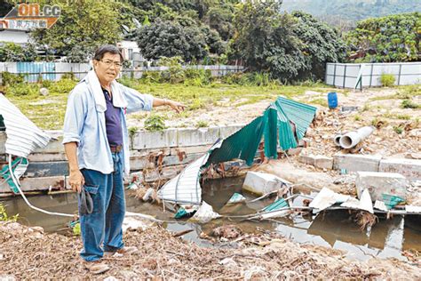 非法改河道 塌堤釀水浸 東方日報