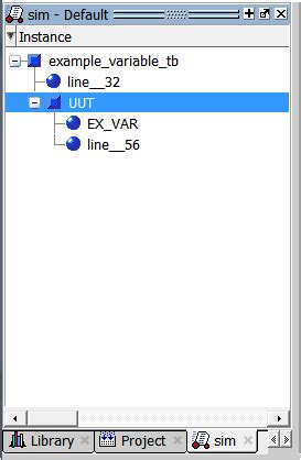 Variables In Modelsim Waveform