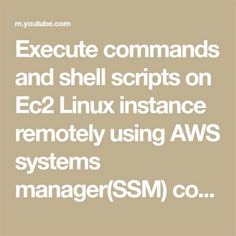 Execute Commands And Shell Scripts On Ec Linux Instance Remotely Using AWS Systems Manager SSM
