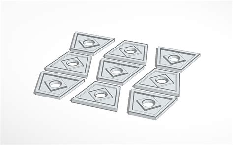 3d Design Silver Pieces Tinkercad