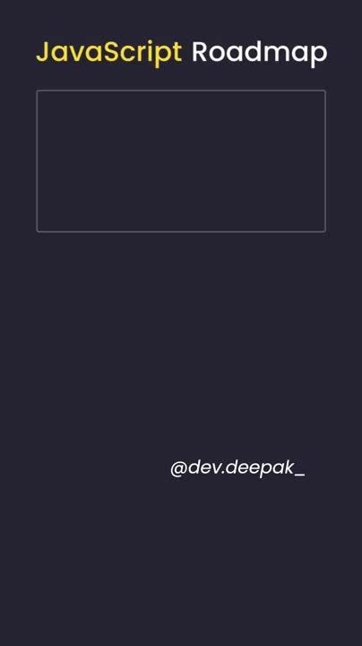 Deepak Tiwari On Linkedin Javascript Roadmap 🙌 Who Said Learning Javascript Has To Be Boring 🤓