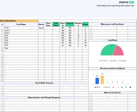 Program Management Report Template