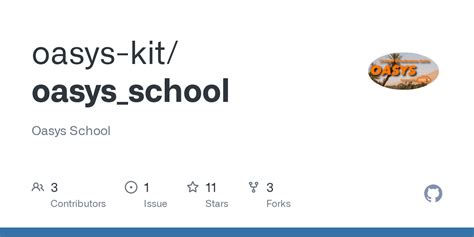 GitHub Oasys Kit Oasys School Oasys School