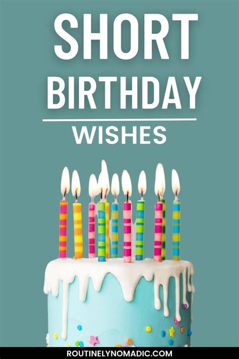 Short Birthday Wishes