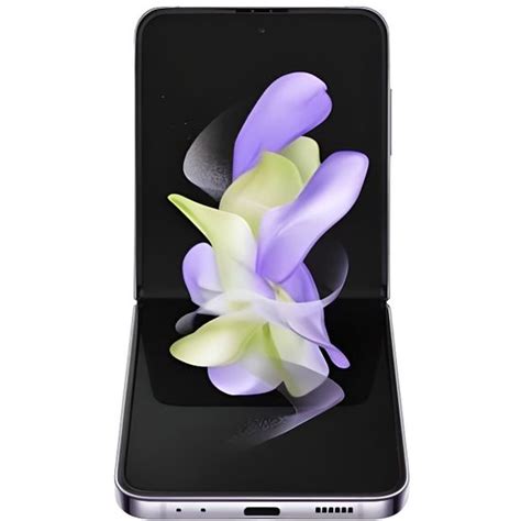 samsung smartphone flip 4 128 go lavande cdiscount téléphonie