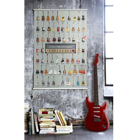 pop chart lab guitars art print iwoot