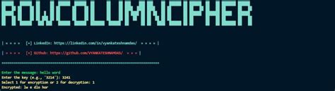 Vyankatesh Namdas On Linkedin Python Encryption Decryption Cybersecurity Github Opensource