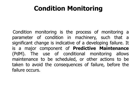 Condition Monitoring Technology Ppt