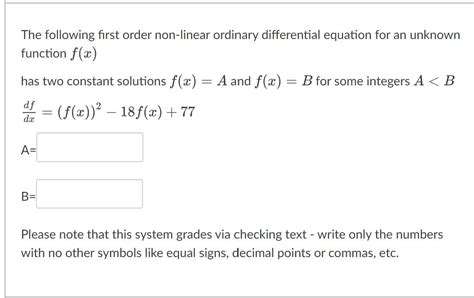 solved the following first order non linear ordinary