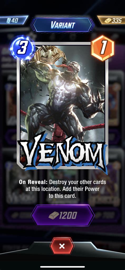 bah god its venom from the top rope r marvelsnap