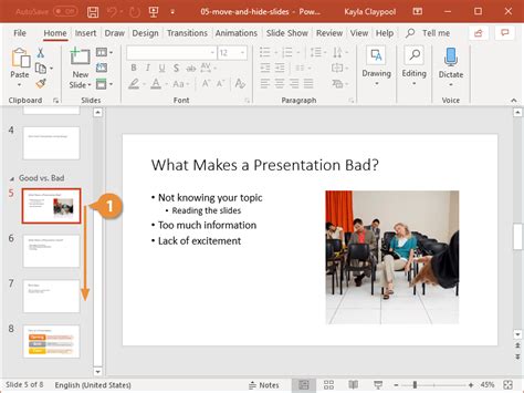How To Hide A Slide In Powerpoint Customguide
