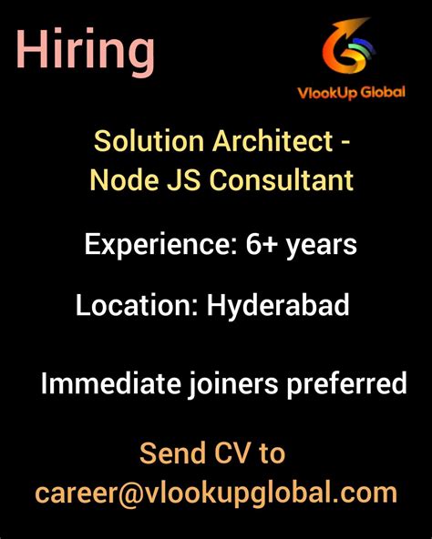 Vlookup Global Technologies On Linkedin Hiring Solutionarchitect